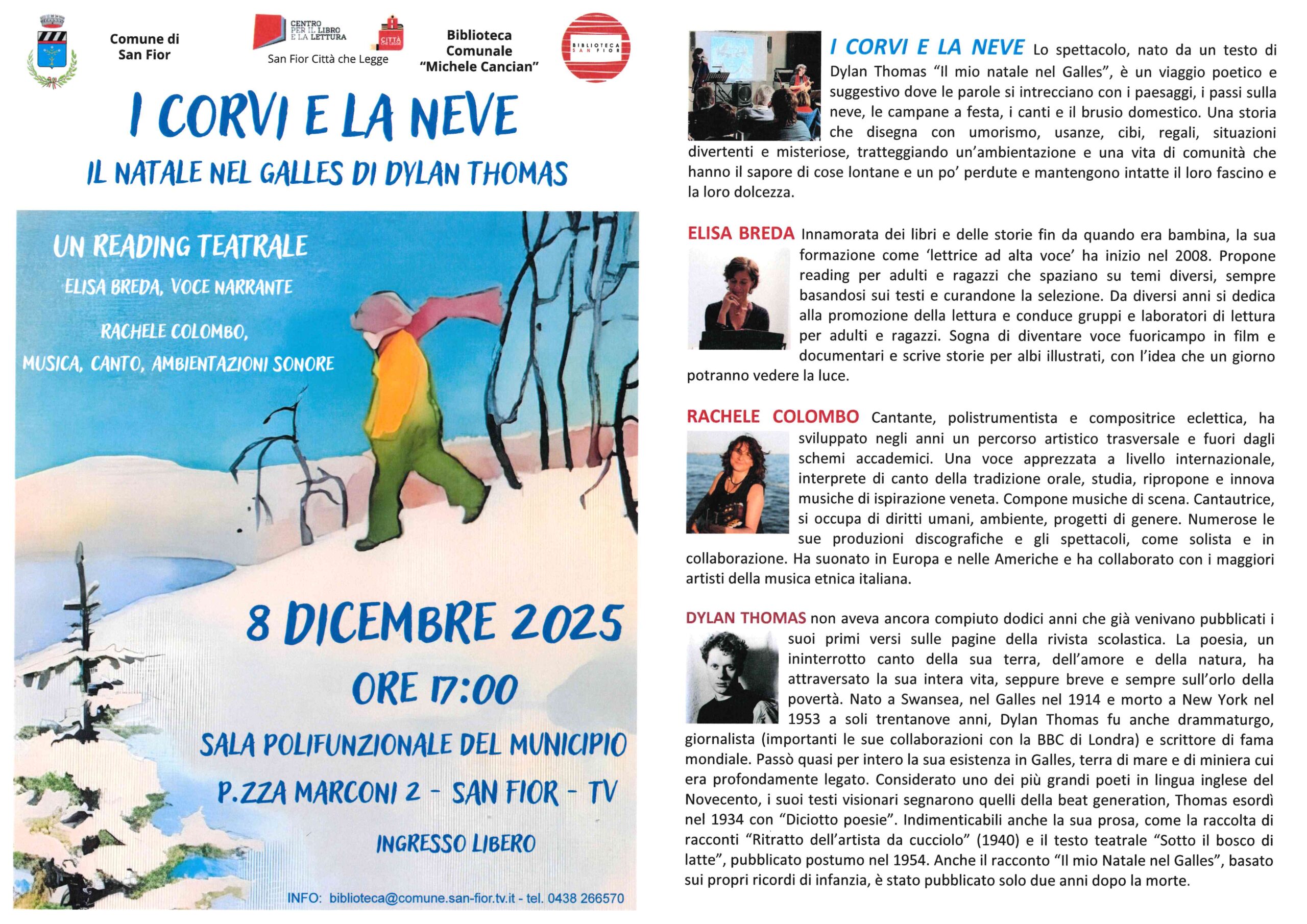 I CORVI E LA NEVE. IL NATALE NEL GALLES DI DYLAN THOMAS – Il Veneto Legge